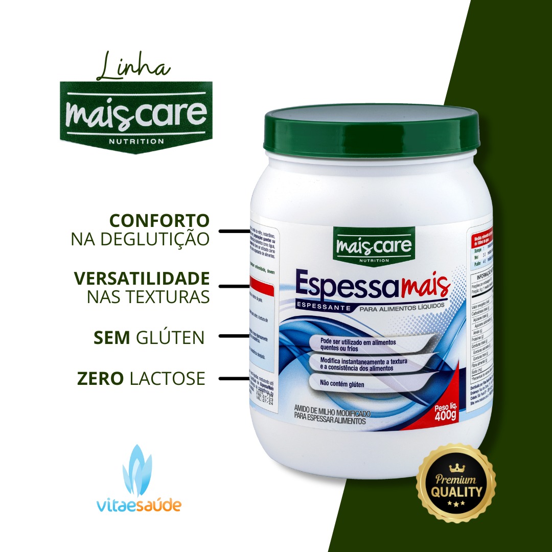 Espessante Mais Care Espessa Mais para Alimentos Líquidos - Vitae Saúde